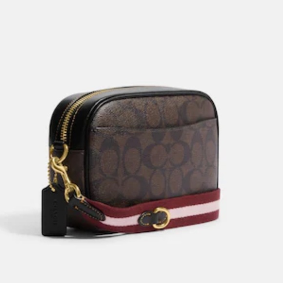 Coach | Bags | Coach Mini Jamie Camera Bag In Signature Canvas With Ski ...